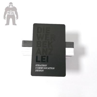 Customised Matt Black Plastic PVC Membership Card 85.5x54x0.76mm