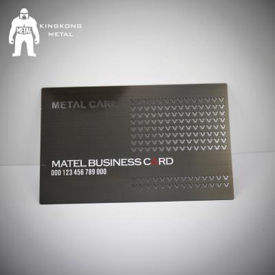Cina Biglietto da visita del metallo placcato pistola su ordinazione dell'acciaio inossidabile di logo del rifornimento della fabbrica della carta del metallo in vendita
