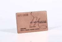 China Metal Stainless Steel Business Cards With Different Background Pattern for sale
