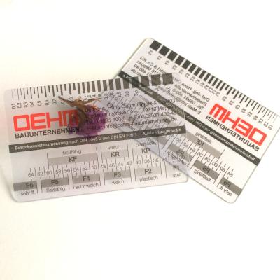 Cina Biglietti da visita di plastica duri chiari del PVC che stampano la superficie 85.5x54x0.76mm di norma in vendita