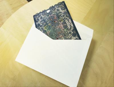 China 250g Envelope Card Holder Paper Christmas / Wedding / Greeting / Birthday Invitation Card Set for sale