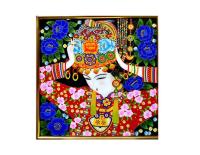 China Rectangular National Characteristics Metal Murals Wall Decoration for sale