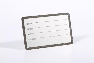 China Engrave Name Business Metal Membership Card Silk Printed for sale