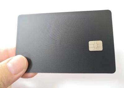 China Microprocesador en blanco de NFC  1K 13.56mhz del microprocesador de la tarjeta de visita del metal CR80 SLE4442 en venta