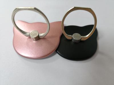 Cina Anello del supporto del telefono cellulare del nero di Cat Shape Rose Gold Matte in vendita