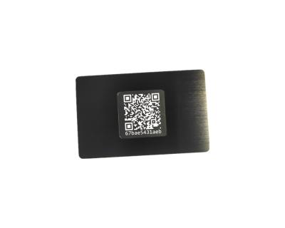 Cina La carta Ntag213/215/216 del metallo RFID di Nfc ha personalizzato l'argento nero in vendita