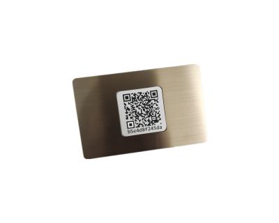 Cina La carta Ntag213/215/216 del metallo RFID di Nfc ha personalizzato l'argento nero in vendita