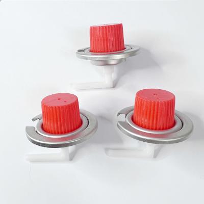 China Special Mounting Cup Camping Gas Cartridge Valve	Gas Burner Valve One Inch for sale