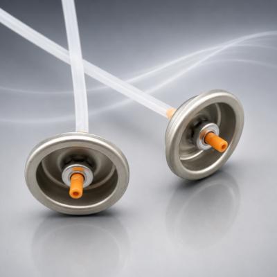 China Pre-Coated Male Aerosol Valve Set with UV-Resistant Finish, Color-Coordinated Design, and Reliable Sealing for Paint Spray Packaging for sale