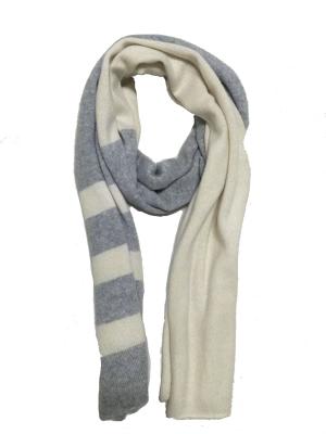 Cina Tricottare il cashmere puro a strisce grigio della sciarpa 100% degli accessori dei modelli in vendita