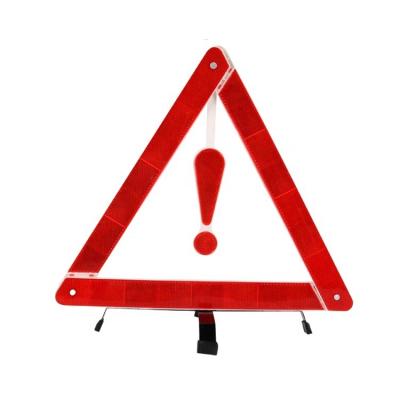 China Easily Assemble Red Dot Reflective Roadside Car Emergency Warning Triangle for Safety for sale