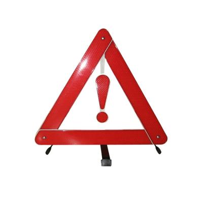 China Easily Assemble Red Dot Reflective Roadside Car Emergency Warning Triangle for Safety for sale