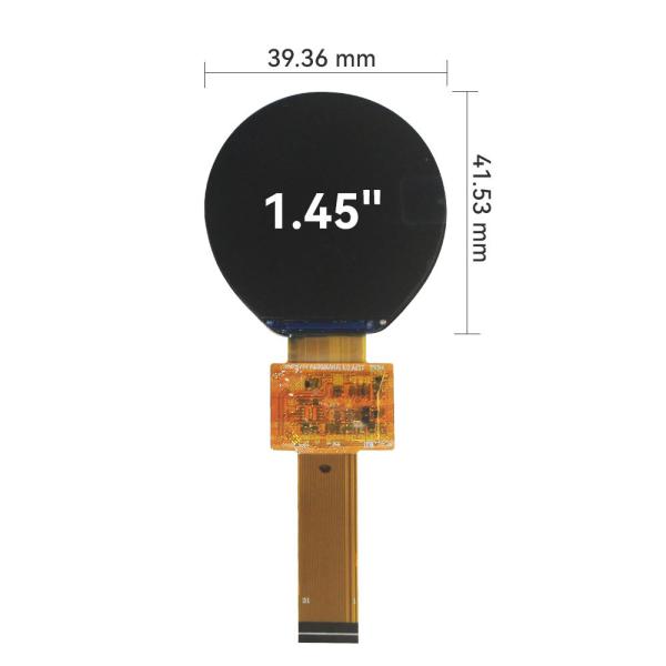 Quality 1.45 Inch Round LCD Screen 412×412 Resolution Incell Touch Screen 4 Line SPI MIPI QSPI for sale