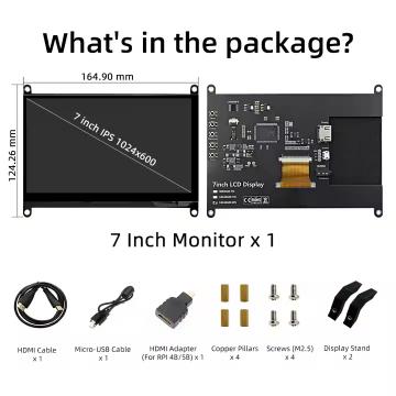 Quality 7 Inch 1024x600 Capacitive Touch Screen With 5 Point Capacitive Touch Screen for sale