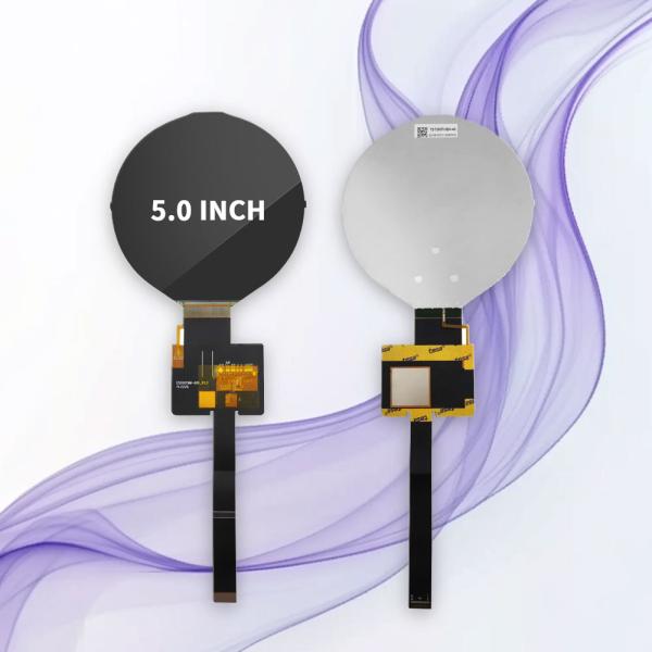 Quality 5 Inch Round LCD Display 1080*1080 Resolution Optional MIPI Touch Screen for sale
