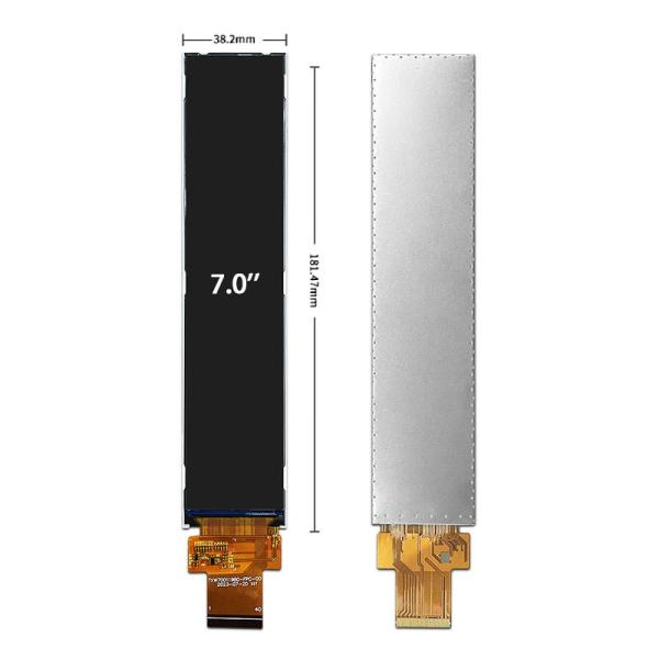Quality 7 Inch Bar Type LCD Display 280*1424 Resolution MIPI RGB SPI Interface Display for sale