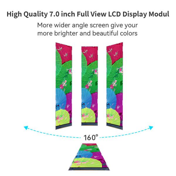 Quality 7 Inch Bar Type LCD Display 280*1424 Resolution MIPI RGB SPI Interface Display for sale