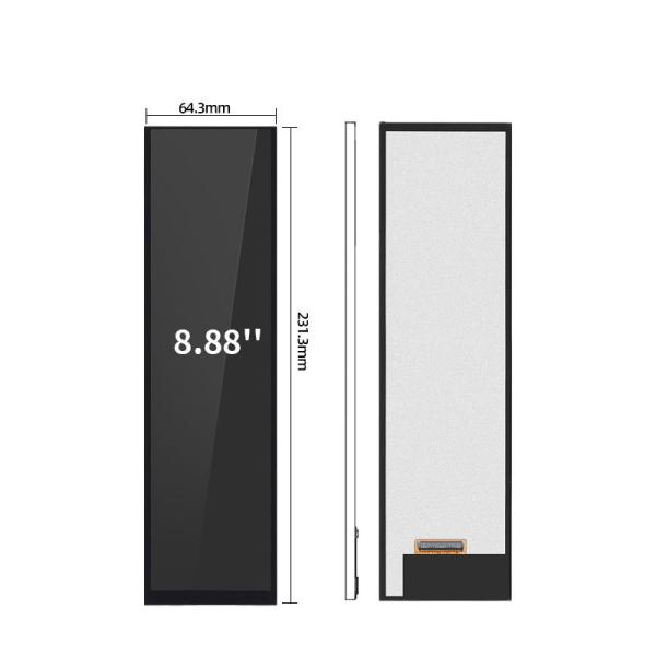 Quality 8.8 Inch LCD Bar Screen 480*1920 Resolution Optional Touch MIPI Interface for sale
