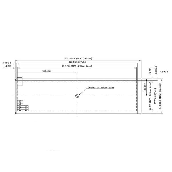 Quality 8.8 Inch LCD Bar Screen 480*1920 Resolution Optional Touch MIPI Interface for sale