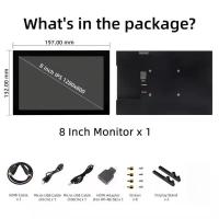 China 8 Inch HDMI Display 1280*800 Resolution 5 Point Capacitive TouchScreen for sale