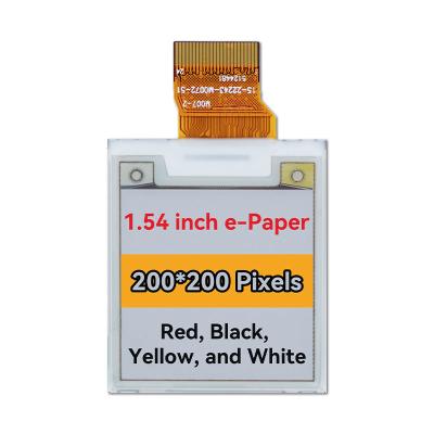 China 1.54 Inch E-paper Display 200×200 Resolution 24pin Ultra-Low Power 4-Color E-Ink Screen for sale