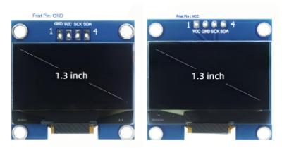 China 1.3 Inch 128x64 Dot Matrix OLED Module CH1116 COG Design I2C 4-Pin 3.3~5V for sale