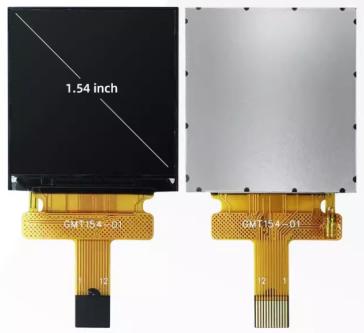 China 1.54 Inch IPS Square LCD Display with 240×240 Resolution 4 Wire SPI Interface and 300 Cd/m² Luminance for sale