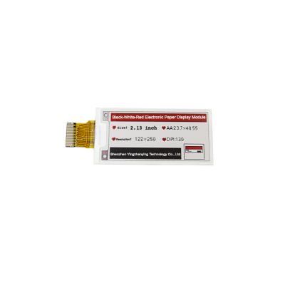 China YE0213S3‑X1 2.13 Inch E‑Paper Display 122×250 Black White Red EPD Module for Smart Tag & Electronic Shelf Label for sale