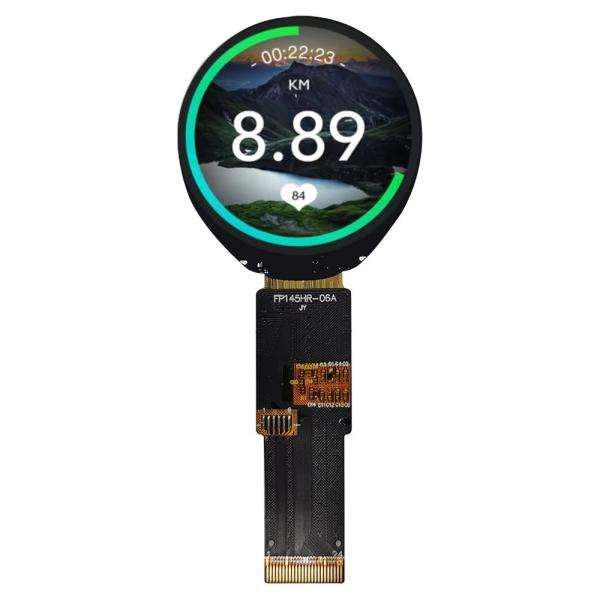 Quality 1.45 Inch Round TFT Display 412RGB×412 Industrial Grade LCD Module for sale