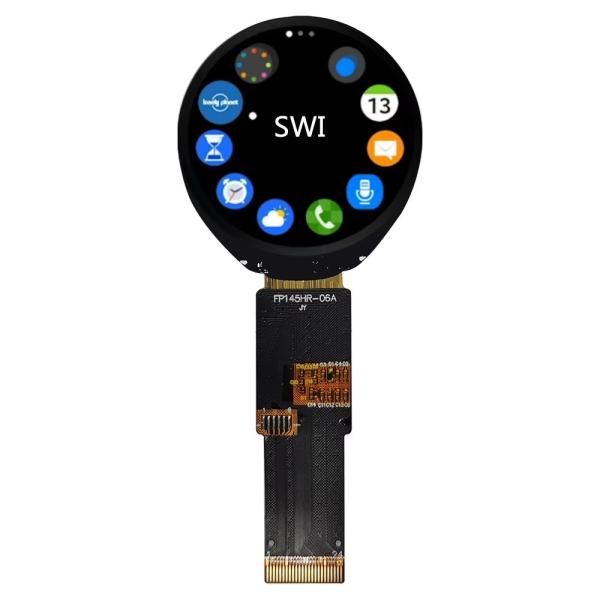 Quality 1.45 Inch Round TFT Display 412RGB×412 Industrial Grade LCD Module for sale