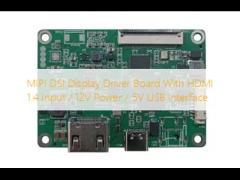MIPI DSI Display Driver Board With HDMI 1.4 Input / 12V Power / 5V USB Interface