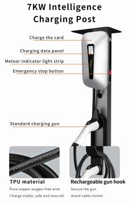 China Type2 Interface 22kW EV Wallbox 32A Wifi APP Electric Vehicle Charging Station for sale