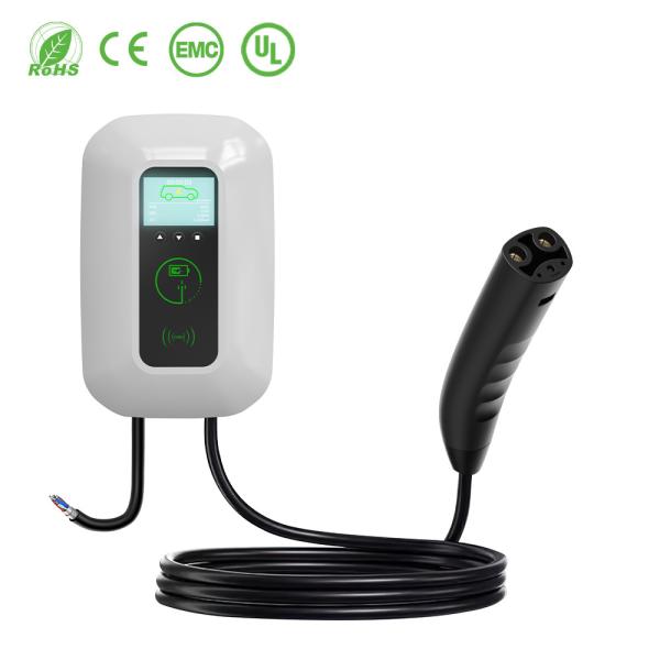 Quality E-Mingze Tesla 32A 7KW Wall Mounted Car Charger Adjustable Charging Station For Tesla Vehicles for sale