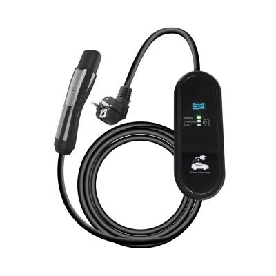 China 5M NACS Charging Case 3.5KW 220V for Energy EV Portable Electric Car Charging with Small Screen Convenient and Versatile for sale
