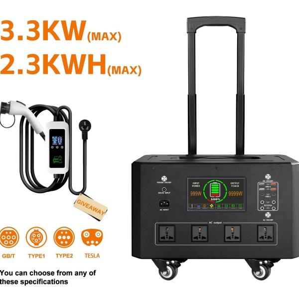 Quality Emergency Road Rescue Home EV Charging Station With Battery Storage Overvoltage Protection for sale