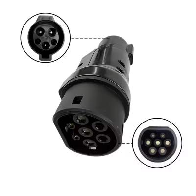 China Type1 to Type2 EV Charging Adapter with 7kw 32A 220v Output Current and Design for sale