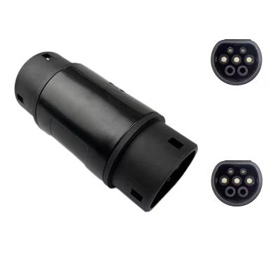 China 220V Electric Vehicle GBT TO TYPE2 EV Charging Adapter 16A 32A EV Charger Connector 32a 7kw for Car side Plug 7kw output for sale