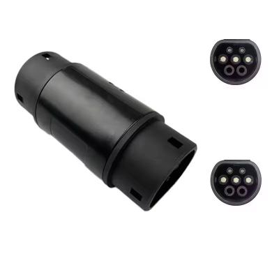 China GBT to Type 2 For ev charger Adapter connector for electric car 7kw 220v 32A Car side Plug and Output Current 32A for sale