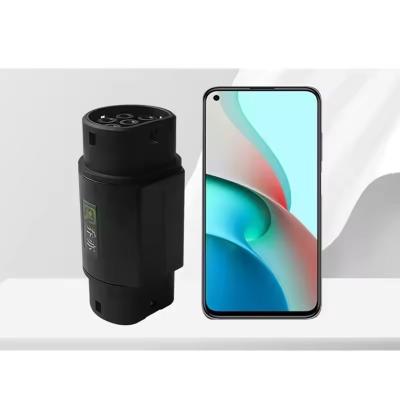 China GBT to Type 2 For ev charger Adapter connector for electric car 7kw 220v 32A Car side Plug and Output Current 32A for sale