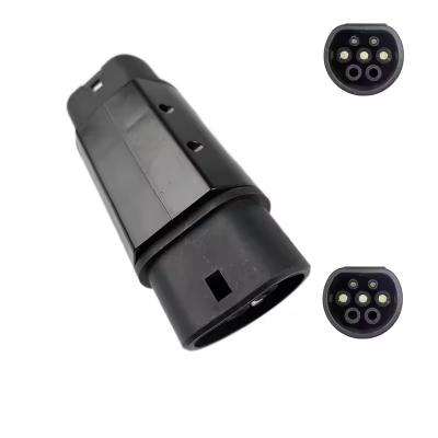 China GBT to Type 2 For ev charger Adapter connector for electric car 7kw 220v 32A Car side Plug and Output Current 32A for sale