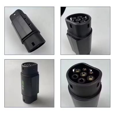 China GBT to Type 2 For ev charger Adapter connector for electric car 7kw 220v 32A Car side Plug and Output Current 32A for sale