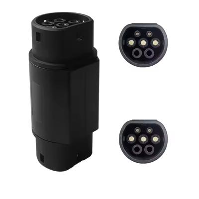 China GBT to Type 2 For ev charger Adapter connector for electric car 7kw 220v 32A Car side Plug and Output Current 32A for sale