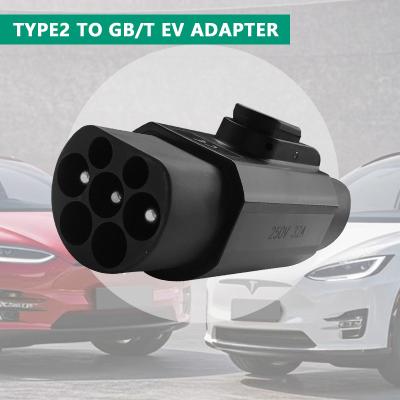 China GBT Car Charger Plug Type2 Adapter 7Kw Single Phase with Lock and Power Off Button Upgrade Your Electric Car Charging for sale