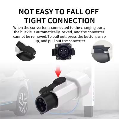 China 3.5kw 16A Type1 v2l Car Electric Vehicle EV Connectors Charging Adapter with AC Output Current and PC Copper for sale