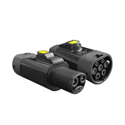 China GBT To NACS EV Charger Adapter 7kw 220V Style Portable 32A Car Charging Converter Car Side Plug Retrofit/Upgrade Purpose for sale