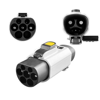 China GBT Cars 7KW 32A Portable Tesla to GBT EV Charger Converter Single Phase Electric Tesla Charging Station for sale