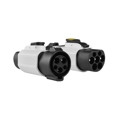 China Car Adapter Charging Station AC Type1 to GBT 220v Electric Vehicle 32A Output Power 2024 Portable 7kw EV Charger Portable for sale