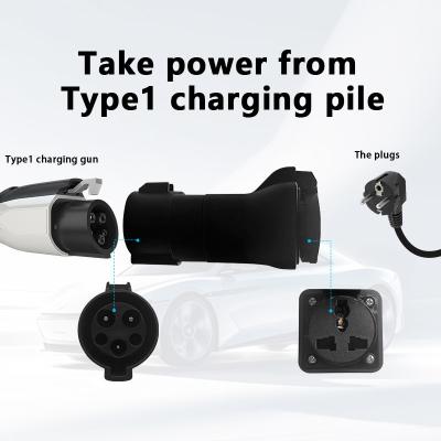 China 16A 3.5kw 220V Type1 Travel Plug Adapter Ev Adapter Male Plug The Perfect Addition to Your EV Charging Setup for sale