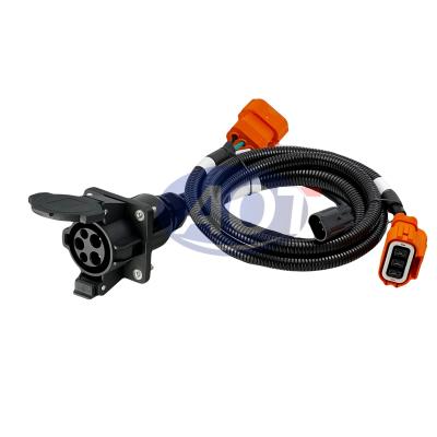 China 110V-240V Custom Type1 SAE J1772 EV Charger Inlet Socket 32A for Tesla for sale