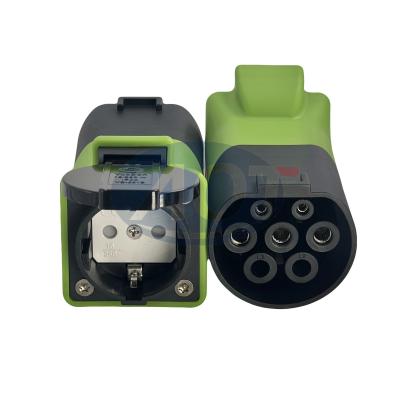 China Convenient Type 2 to Schuko Adaptor EV Charger for BYD XPENG NIO Electric Vehicle 1st generation MODEL 3 19.01- Upgrade Now for sale
